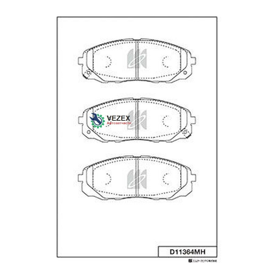 KASHIYAMA D11364MH Колодки тормозные, передние