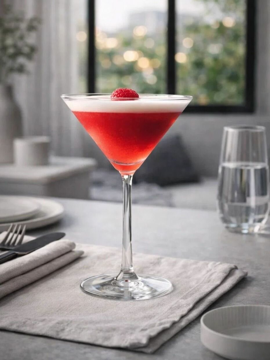 Набор бокалов для коктейлей, мартини на ножке "Shanghai Luc" 2 шт, 230 мл.