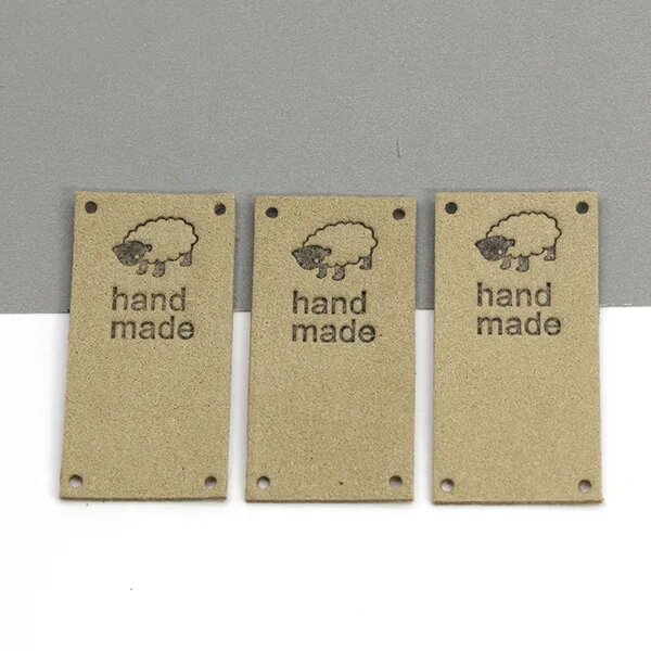 Кожаные этикетки для одежды 20 шт. 2,5x5 см 01