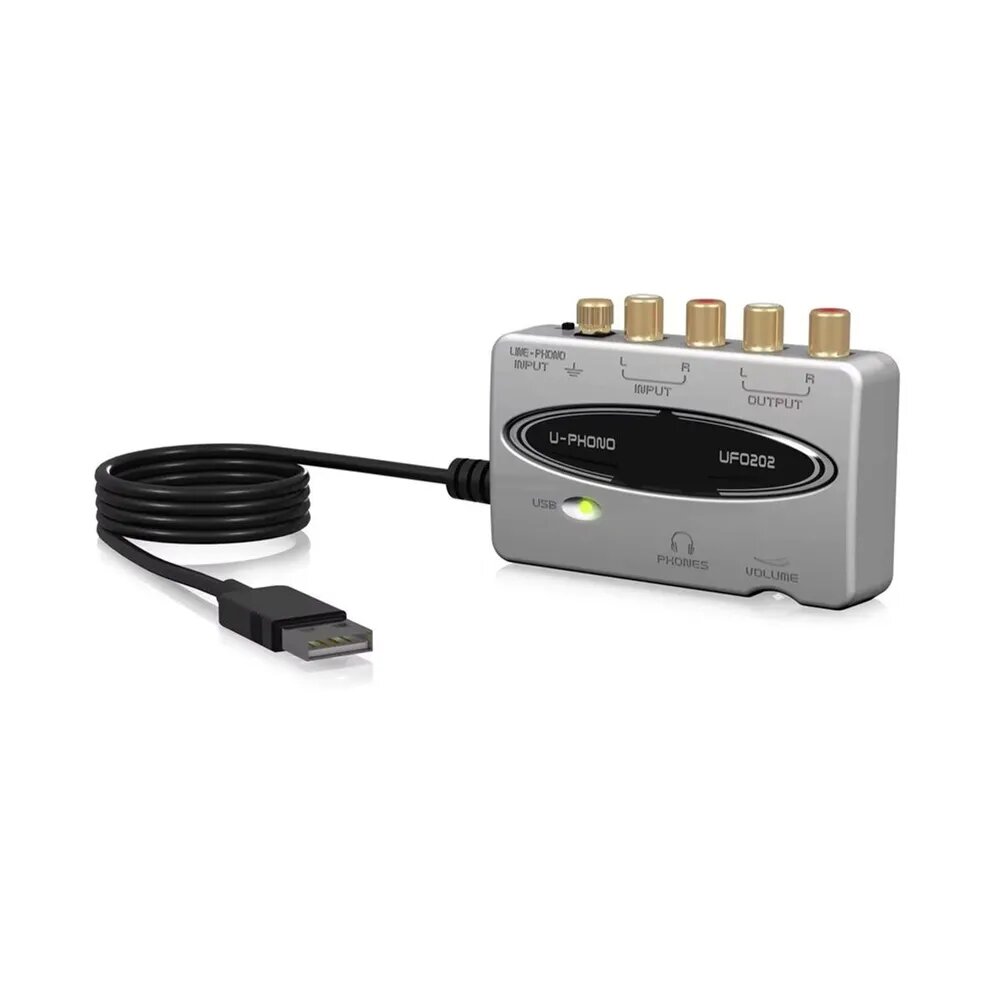 Аудиоинтерфейс USB U-Phono UFO202 С Предусилителем Phono для подключения проигрывателя — фото 1