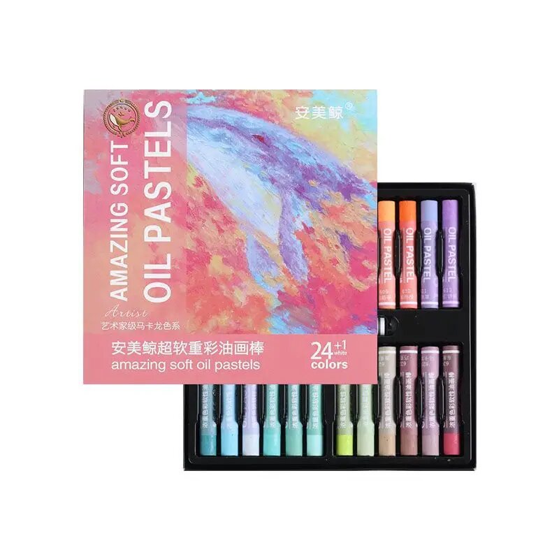 Масляные пастели Amazing Soft Oil Pastels, 24 цвета, Macrons complexion