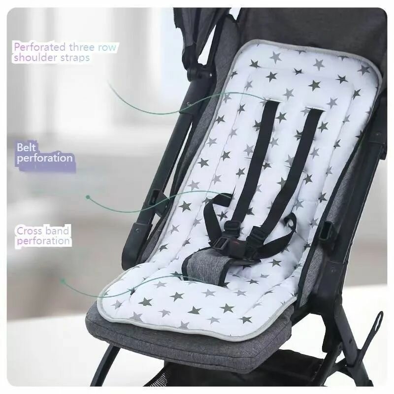 Матрасик в прогулочную коляску вкладыш в автокресло зимний