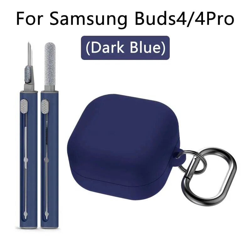 Силиконовый чехол для Samsung Galaxy Buds 4 Pro For Buds 4 Pro, Dark Blue