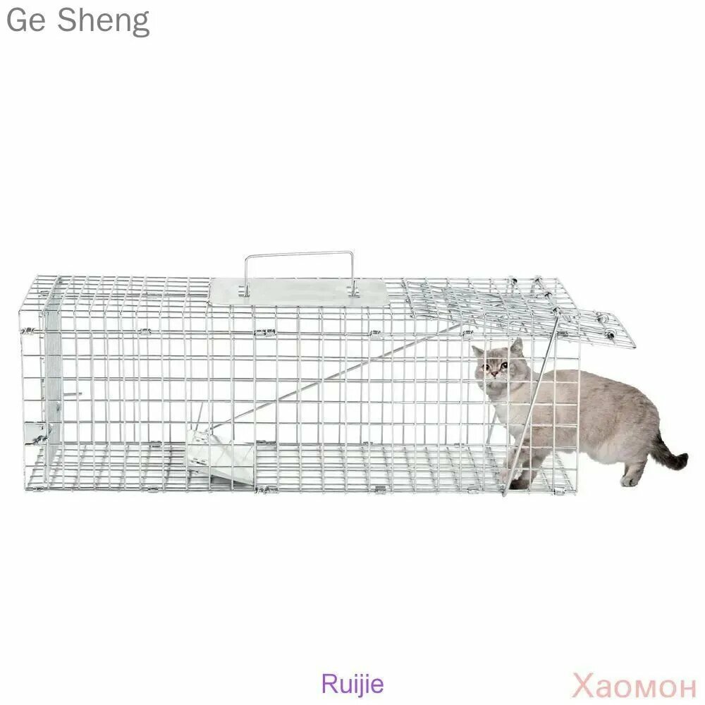 Котоловка для кошек, Клетка - ловушка, Размер600x210x180