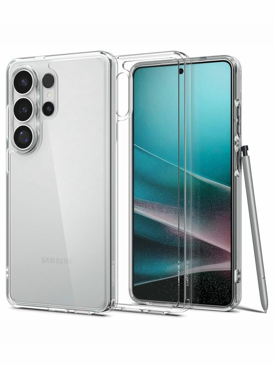 Чехол на Samsung Galaxy S26 Ultra, Spigen Ultra Hybrid (ACS10677), противоударный, бортики для защиты камеры и дисплея / Чехол на Самсунг Галакси С26 Ультра