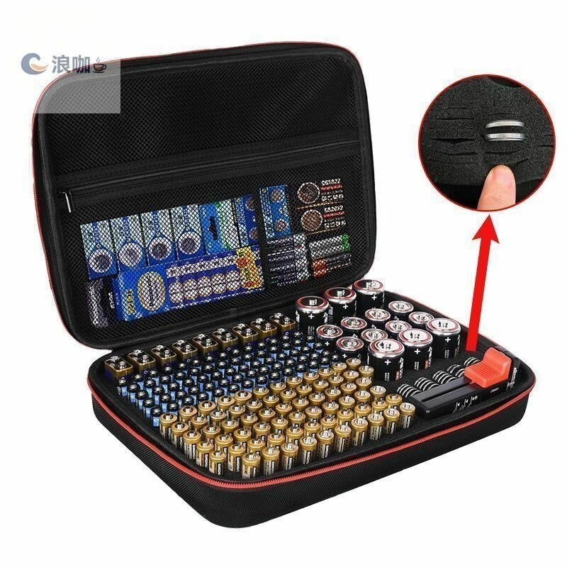 RAYIJOY бокс для аккумулятора /Сумка органайзер для батареек для батарейки ААА, АА, С, 9V, D, CR2032