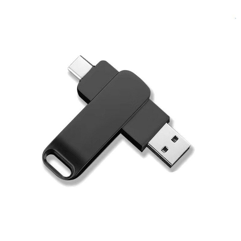 Металлическая USB-флешка для использования в автомобиле, 64 ГБ большой емкости, USB 3.0, подходит для компьютеров и мобильных телефонов с разъемом Type-C.
