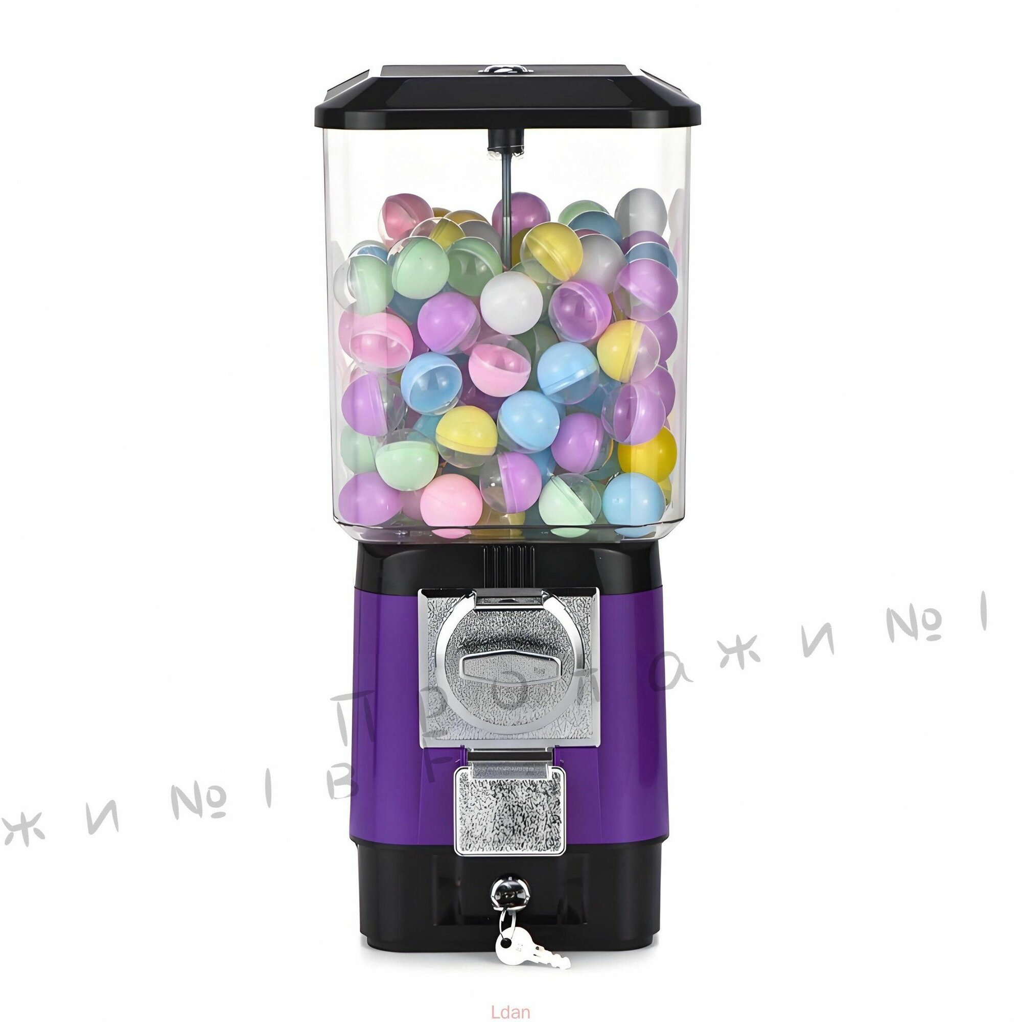 Вендинговый автомат для жвачек, попрыгунчиков, игрушек в капсулах и конфет/Опционально с монетным приводом/Механический торговый вендинговый аппарат KIDSTOPs