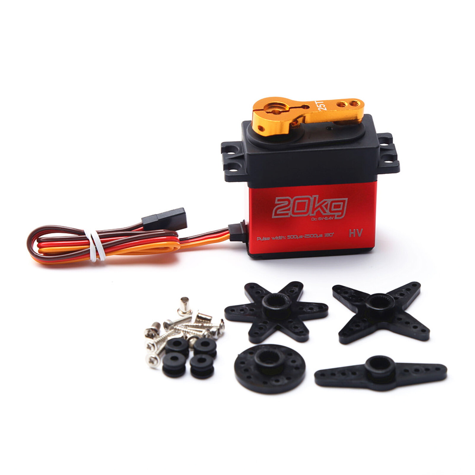 DSSERVO DS3218MG 20 кг, цифровой рулевой сервопривод с металлическими шестернями для радиоуправляемых автомобилей Baja, багги, грузовиков, лодок, самолетов и вертолетов.