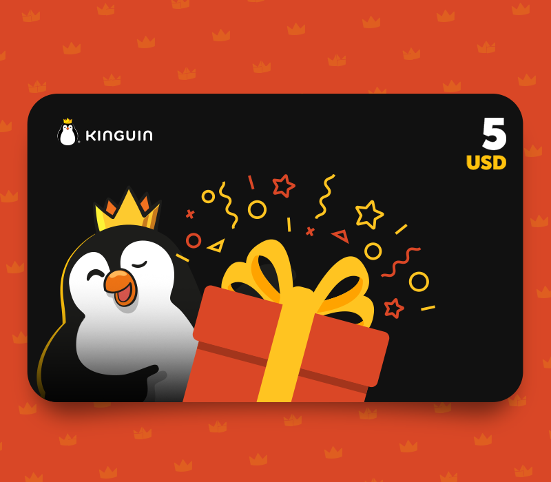 Kinguin USD 5 Подарочная карта • для России • цифровой ключ