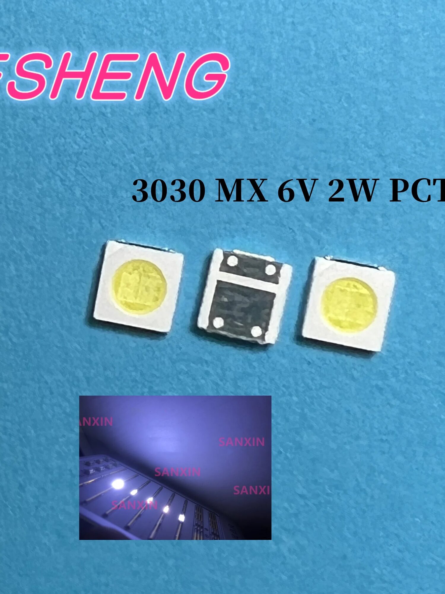 Светодиод 3030 MX 6V 2W PCT