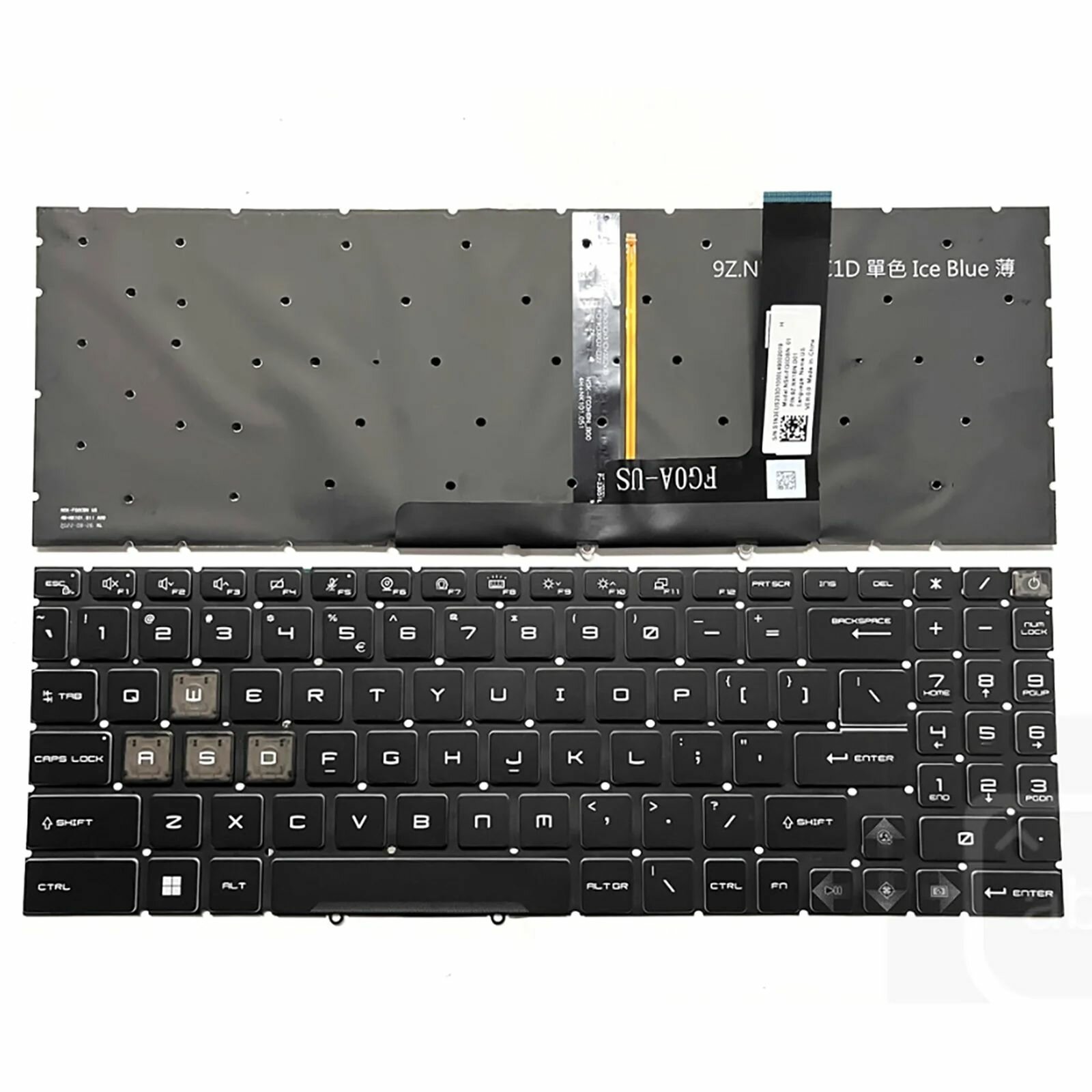 US-раскладка для клавиатуры ноутбука MSI MS-15H1/15H2/15K1/15HK/17S1/1585/1583 Cyborg 15 клавиатура ноутбука