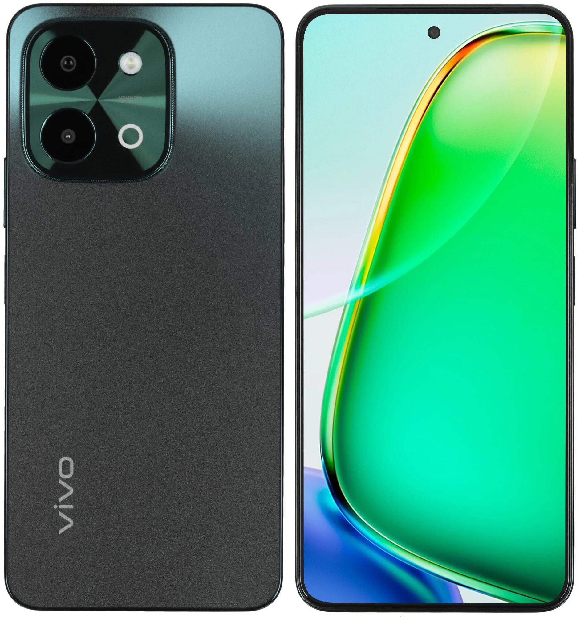 Смартфон VIVO Y28, 8 Гб, 256 Гб, аккумулятор 6000мАч, тёмно-зелёный