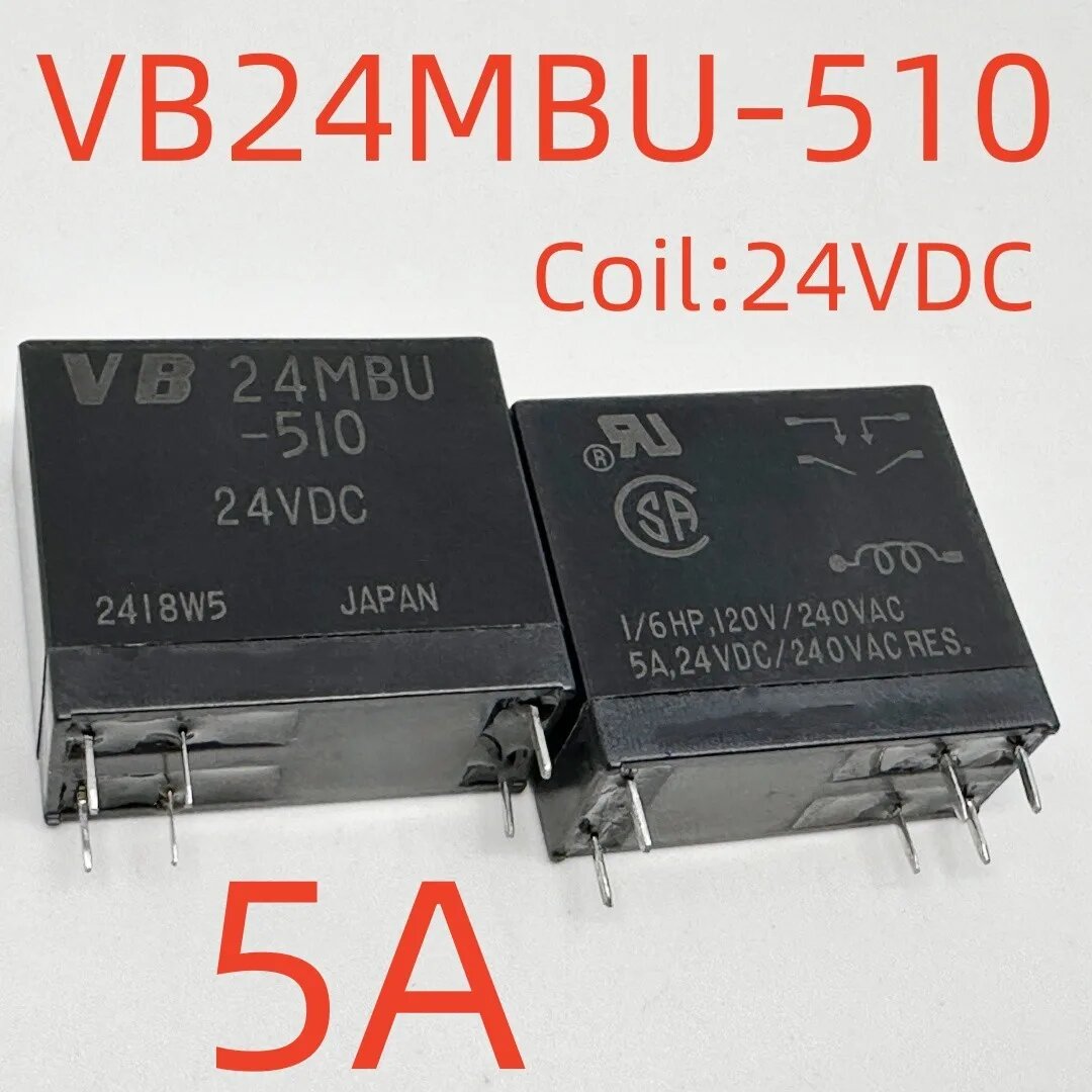 Реле VB24MBU-510 6 контактов