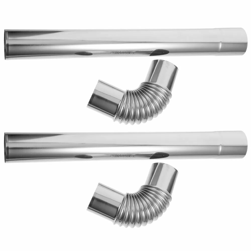 Дымоходные трубы из нержавеющей стали с отводами для обогрева жилых помещений в наборе 4 шт