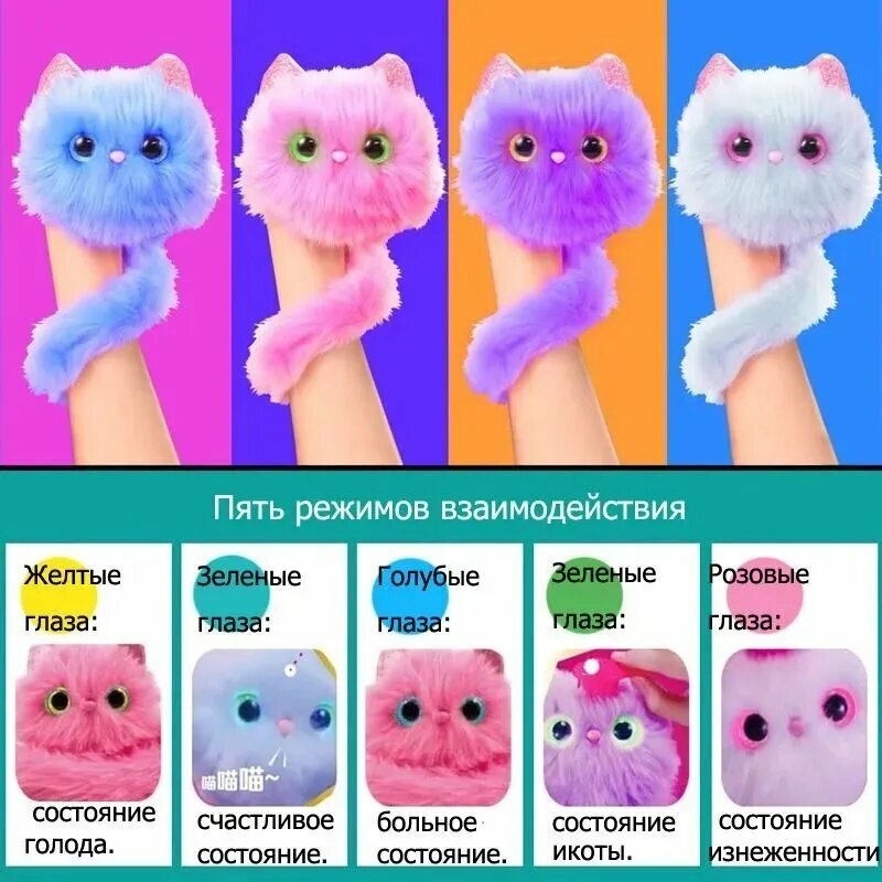 Интерактивная Игрушка My Fuzzy Friends Pomsies Котенок Помсис Пинки