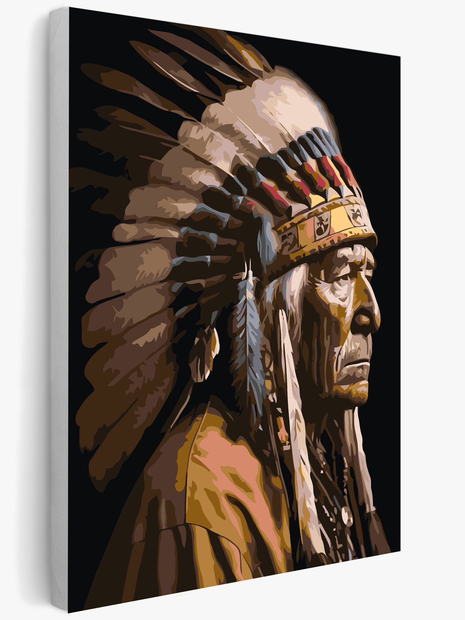 Картина по номерам индейцы