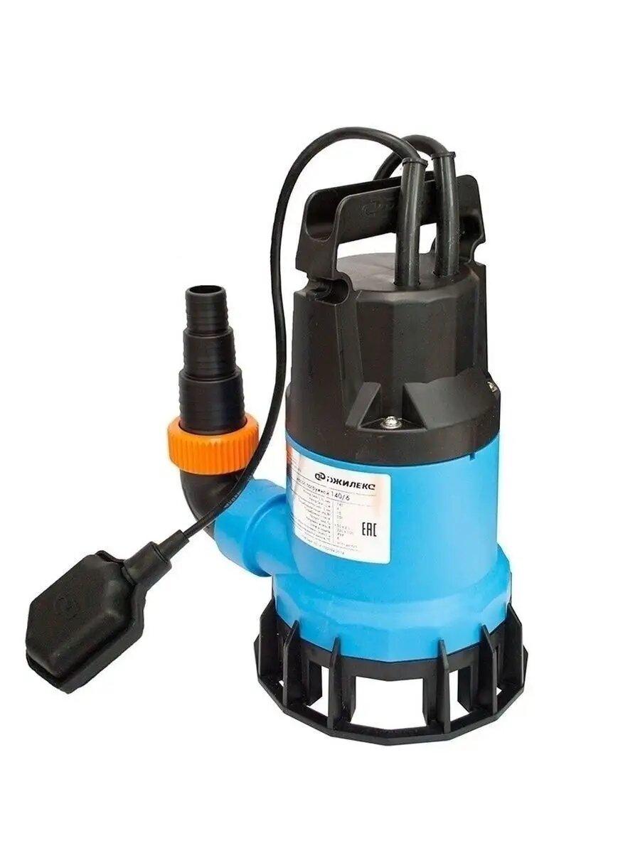 Насос фекальный Джилекс Фекальник 140/6 (6 м), 140 л/мин, 1 1/2 дюйма. пластик