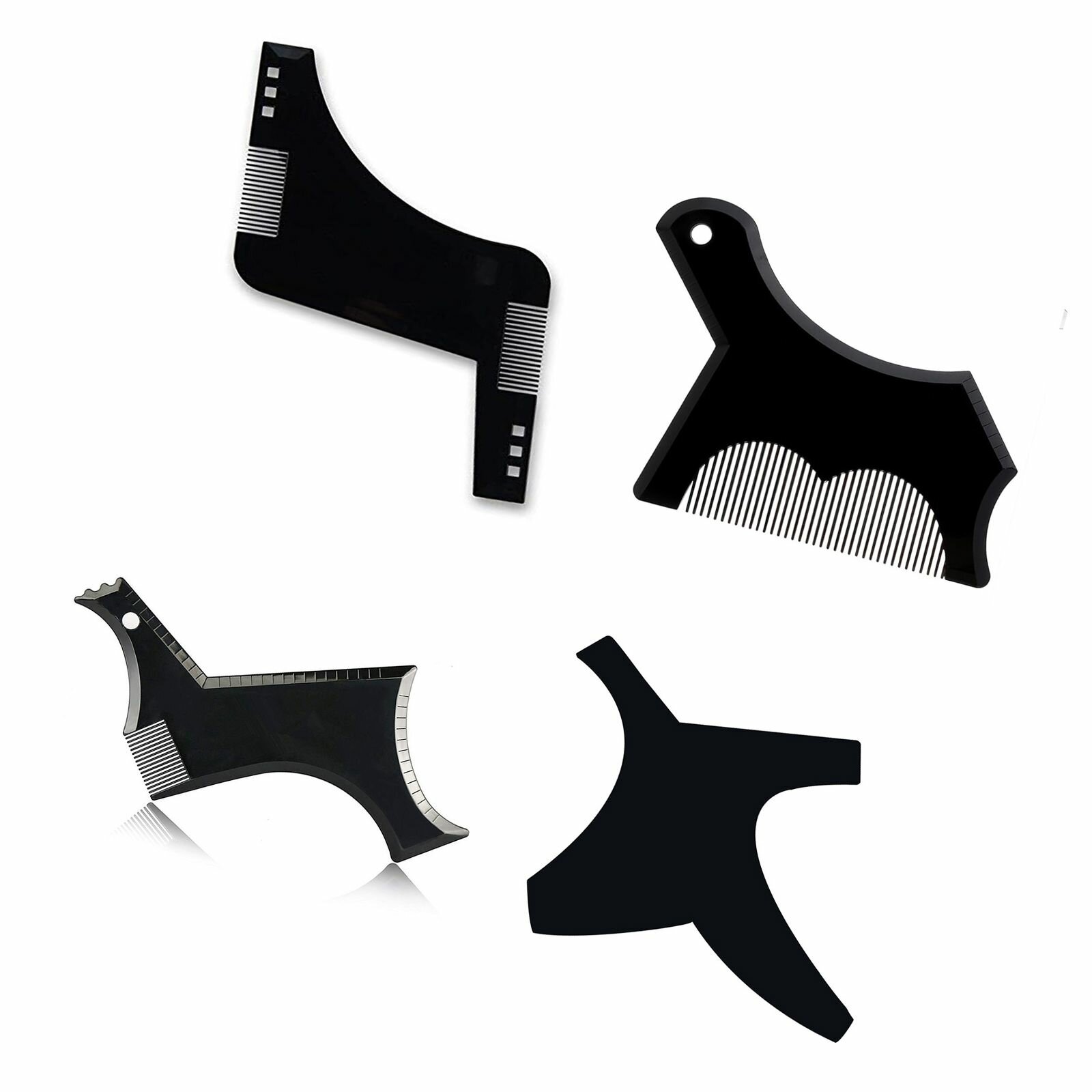 Шаблон предназначен для моделирования и укладки бороды , подчеркивает контур бороды .