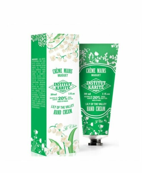 Institut Karite - Shea Hand Cream Lily of the Valley Крем для рук с маслом ши и ландышем 30 мл no box