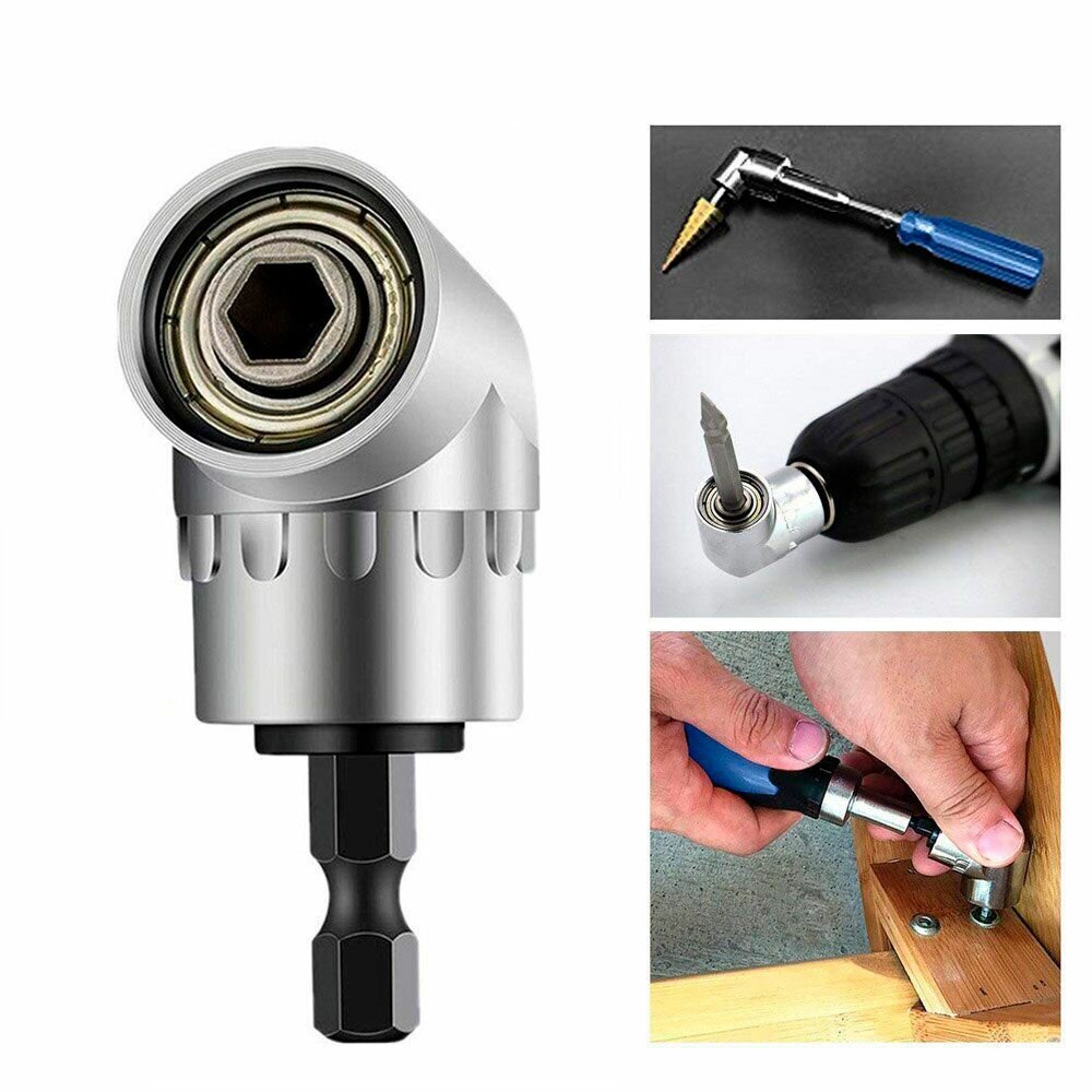 Угловая насадка на шуруповерт 90 градусов / Адаптер угловой для шуруповерта