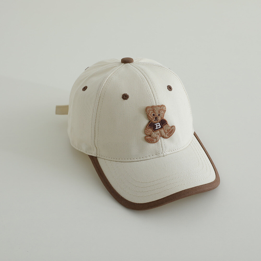 DIY Кепка Детская Медведь Вышитая Нашивка Бейсболка Хлопок