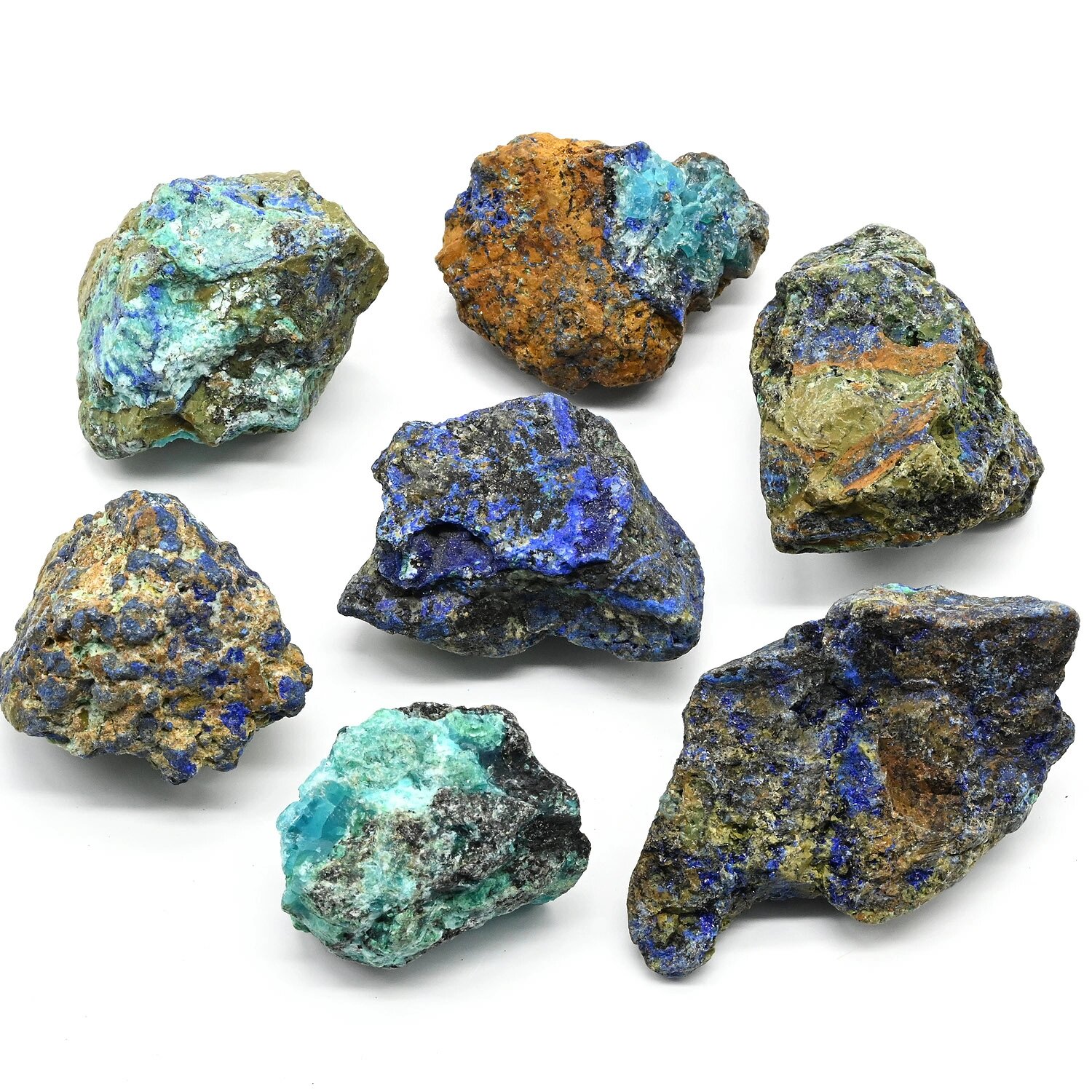 Азурмалахит камень 34*22*24мм, 10-19г. .