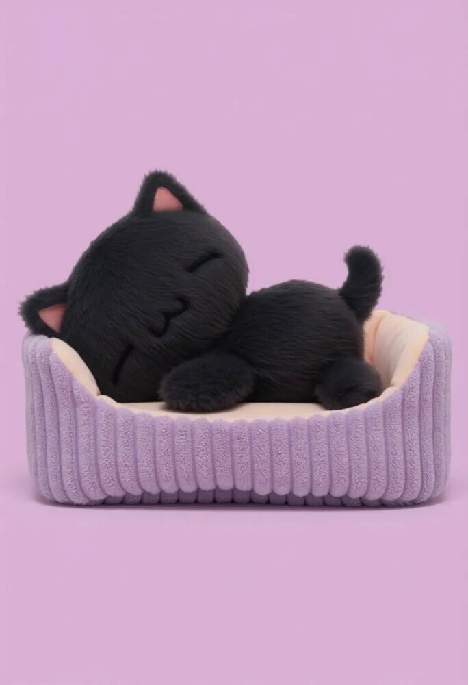 Мягкая игрушка кот, 2в1, кот в лежанке, игрушка для мальчика и девочки, BALORI