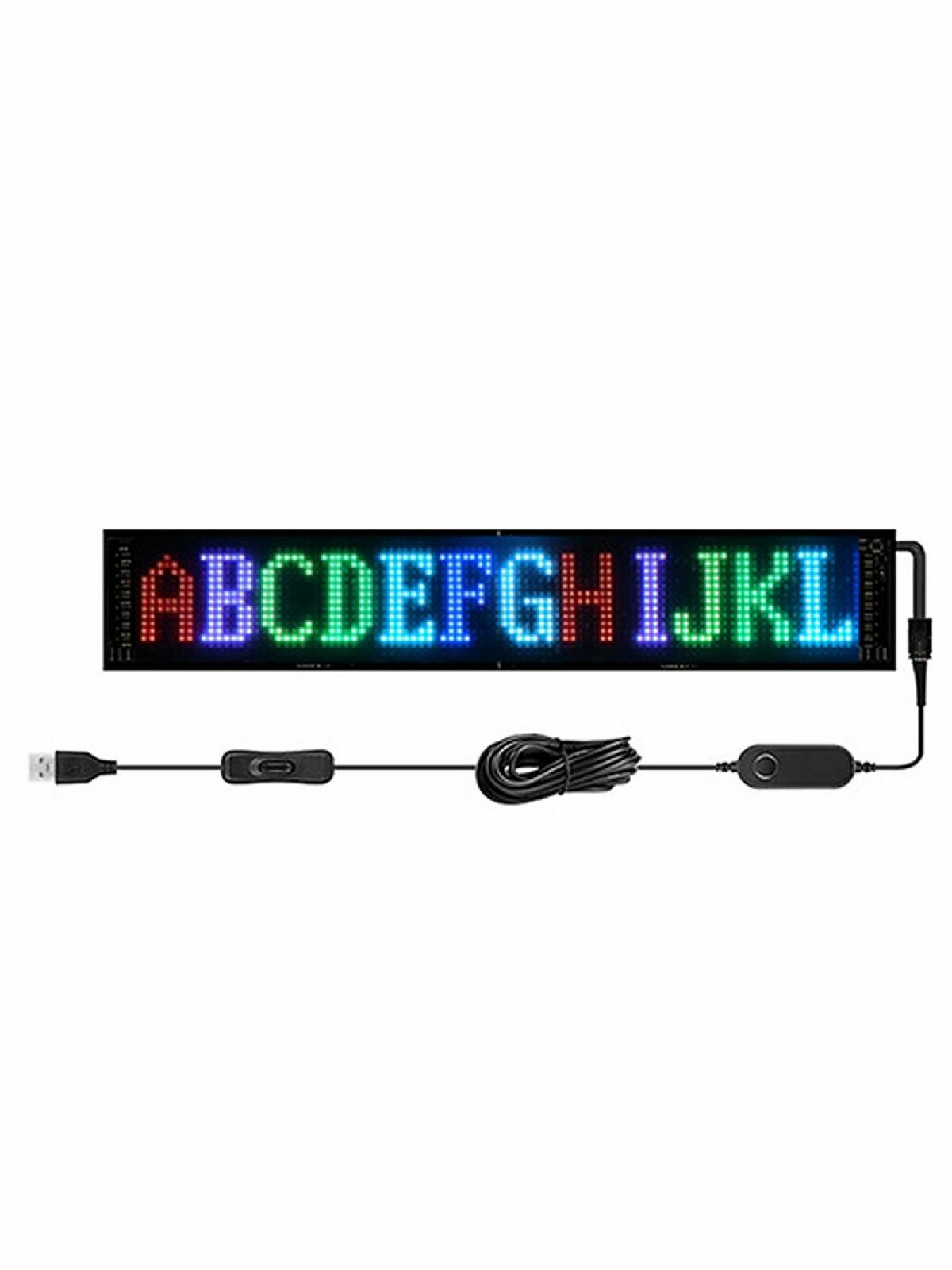 Светодиодная Панель USB 5V С Гибким Рисунком RGB, Граффити, Прокрутка Текста, Анимационный Дисплей