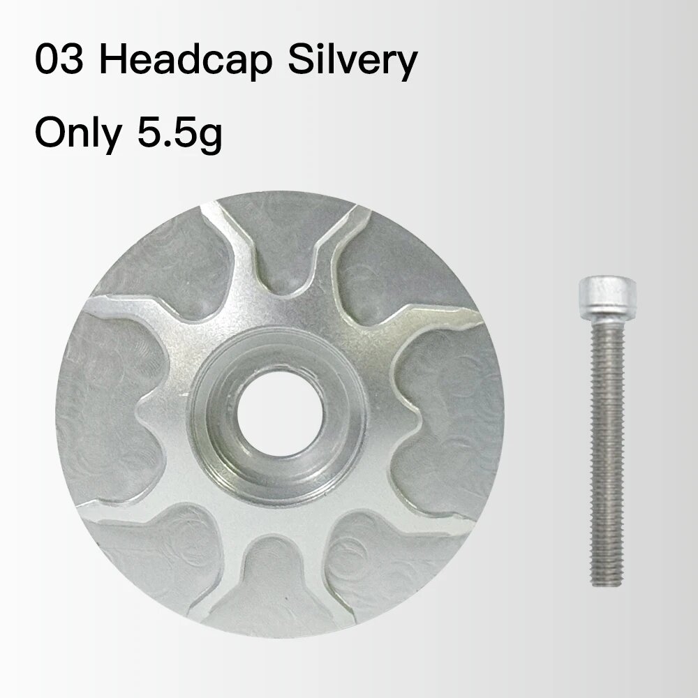 Крышка рулевой колонки ACTOFIVE CYCLES из алюминия 7075 03Headcap-Silver