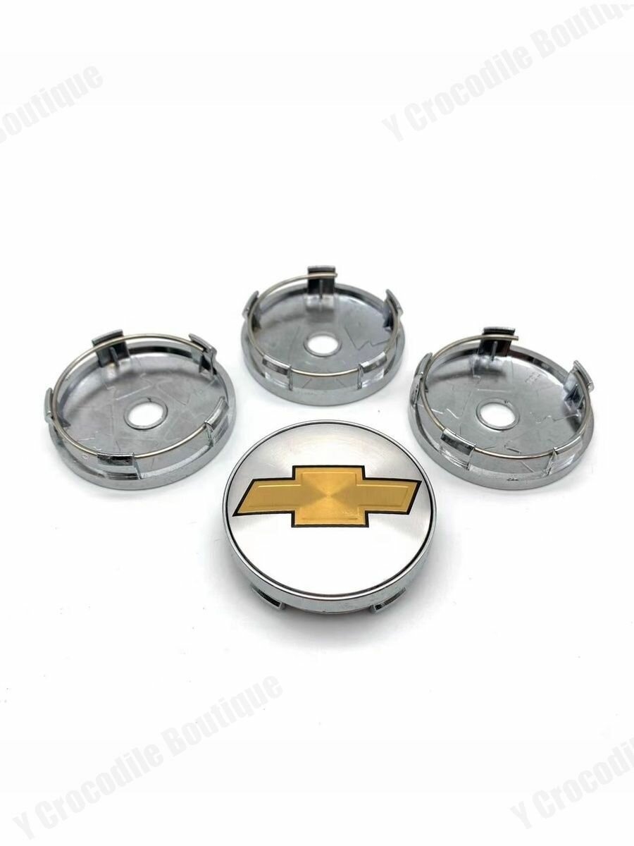 Колпаки ступичные Chevrolet (Шевроле) 60 мм, комплект 4 шт.