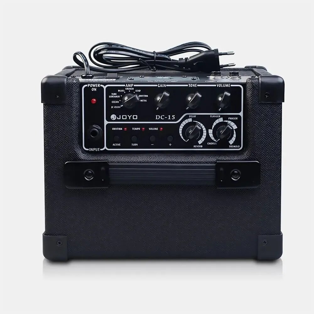JOYO DC-15 15 Вт гитарный комбоусилитель цифровой моделирующий, черный — фото 1