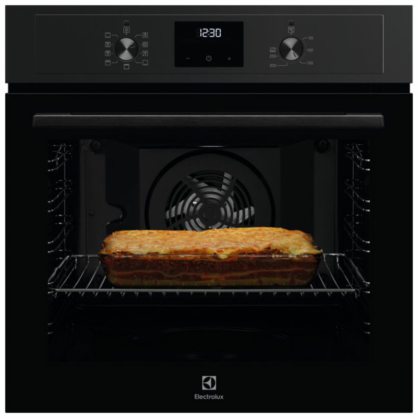 Электрический духовой шкаф Electrolux EOF3H40TH 59 см, 72 л, гриль и конвекция, черный