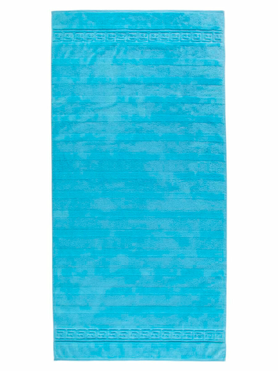 Полотенце махровое Cawo Noblesse 80x160см, цвет голубой, плотность 550 г/м2