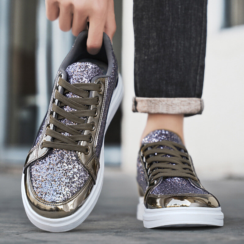 LUO Обувь мужская Летняя для подростков Канвас обувь легкая/2818 silver