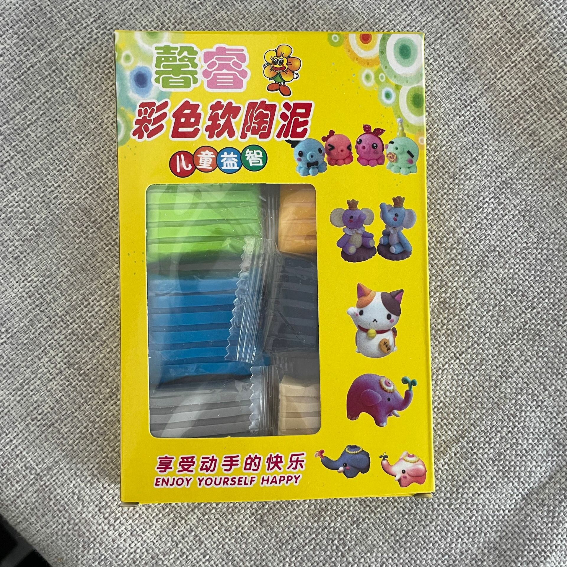 Ассортимент из 8 цветов полимерной глины для детских поделок, мягкая глина для лепки, нетоксичная, идеально подходит