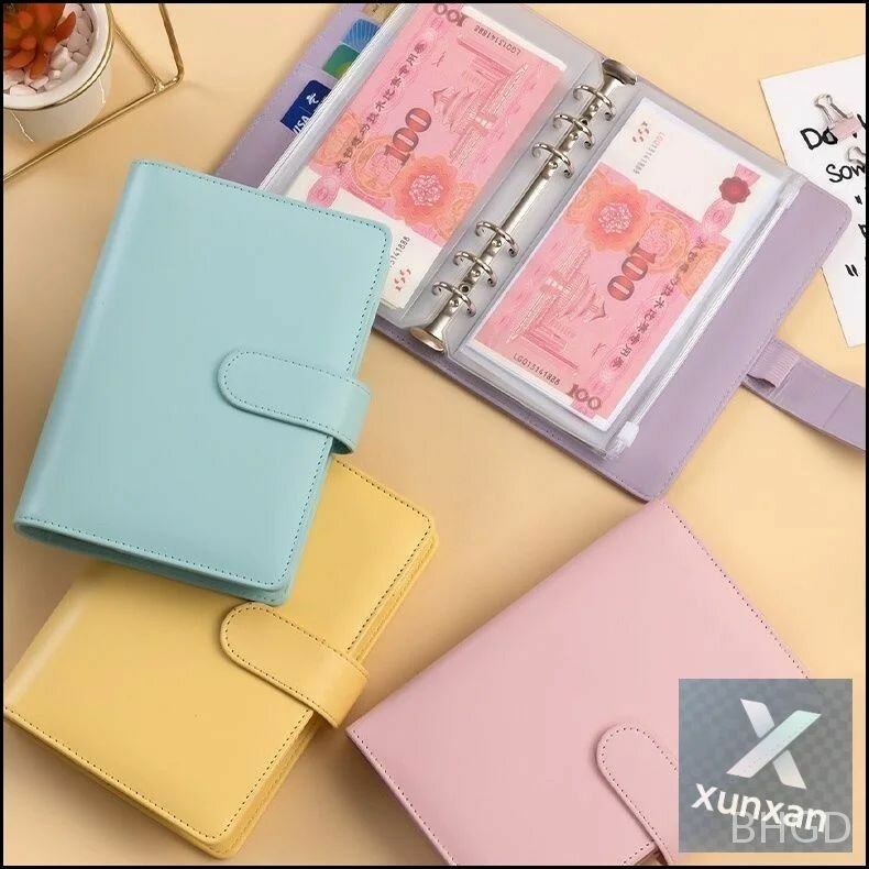 Планировщик бюджета с конвертами для денег / Финансовый ежедневник копильник А6 / Байндер органайзер на кольцахlucky2465141188