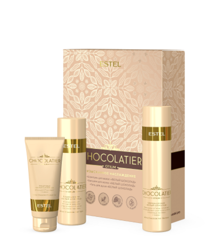 CH2/N5 Набор ESTEL CHOCOLATIER «изысканное наслаждение» (Белый шоколад - Шампунь 250 мл, Бальзам 200 мл, Гель для душа 200 мл)