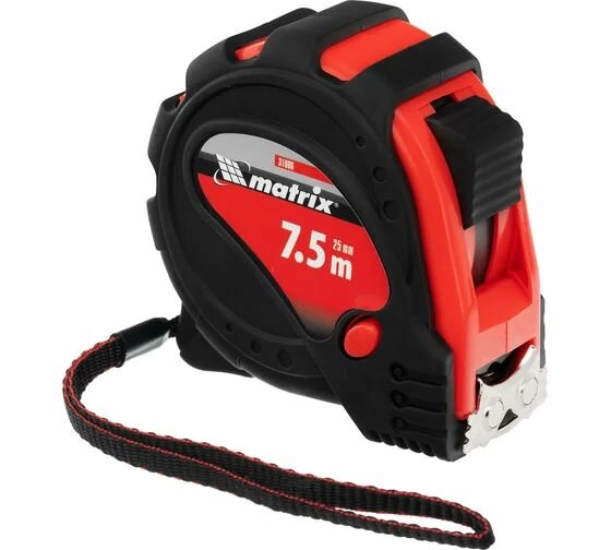 Рулетка 7.5 м х 25 мм Status magnet 3 fixations MATRIX
