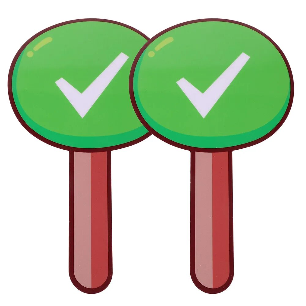 Карточки для голосования за или против, для развития навыков аргументации, набор из 2 штук