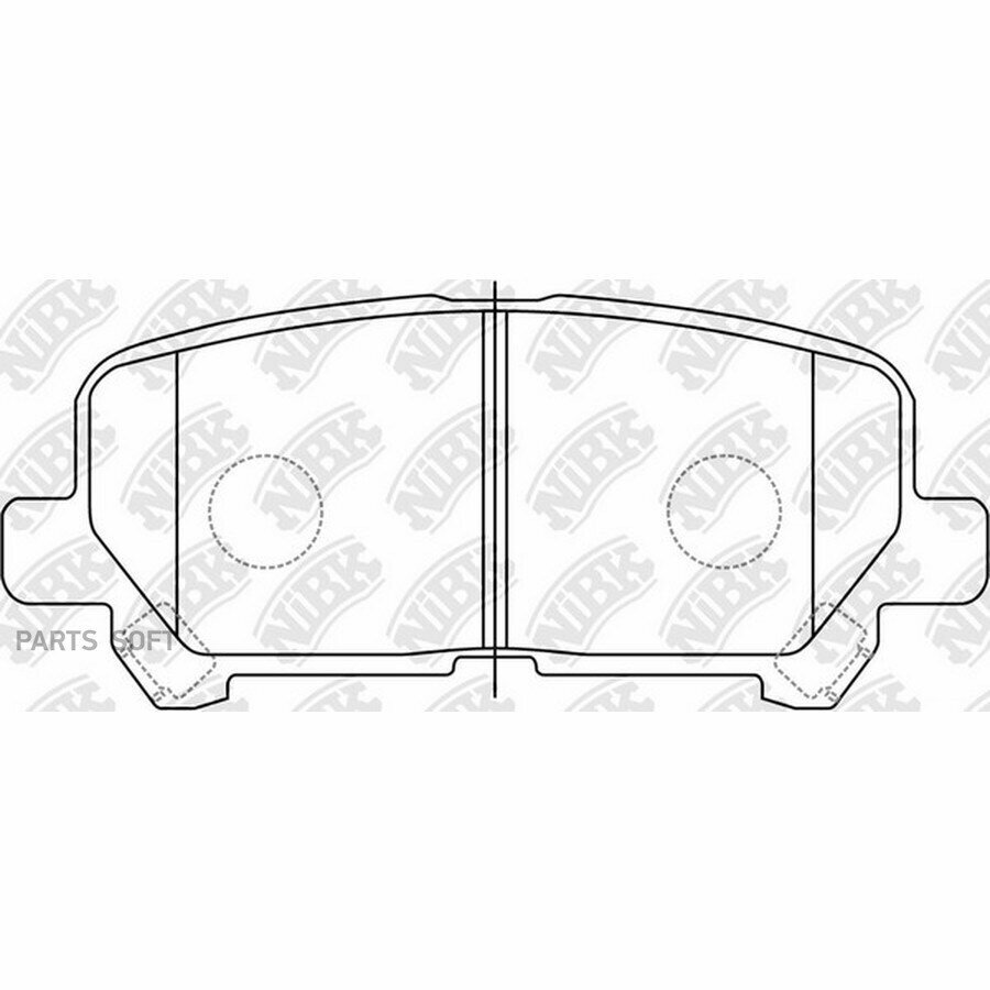 NIBK PN28002 Колодки тормозные дисковые