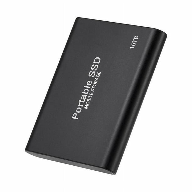 16TB внешний жесткий диск, мобильный SSD накопитель, USB 3.0, портативное хранилище, совместимость с различными устройствами, без установки программного обеспечения, корпус