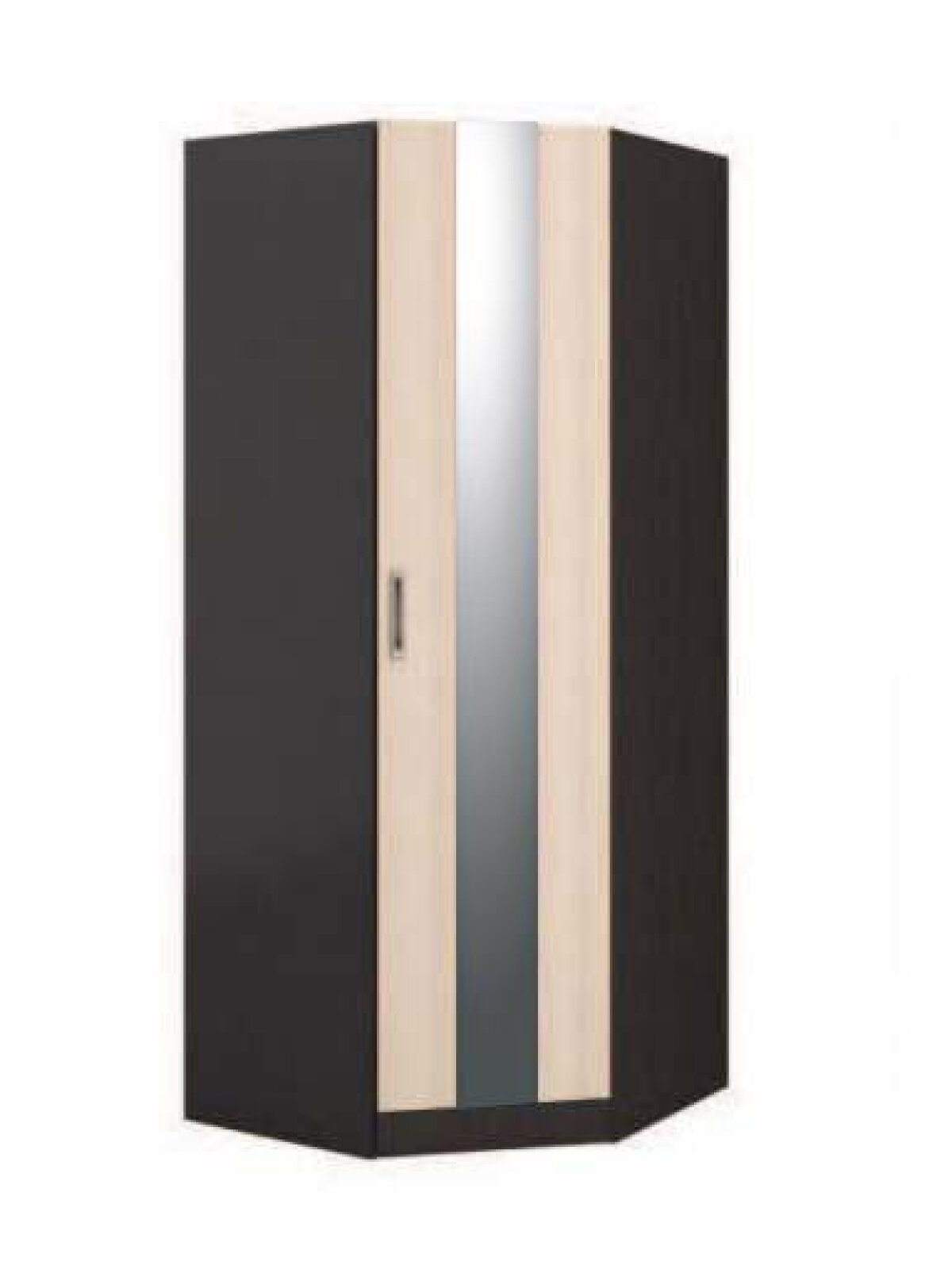 Шкаф угловой "Эрика" с зеркалом Huge Mebel. Ширина 900 Высота 2200. Угловые шкафы