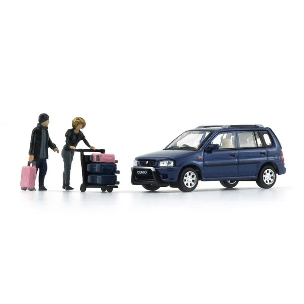Машинка BM Creations 1/64 Mazda 1994 Demio Metro Light Purple RHD Diecast Scale Model Car