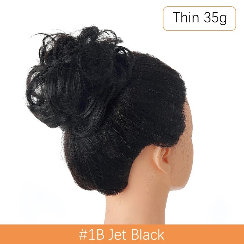 Завитой шиньон Jet black, 35г