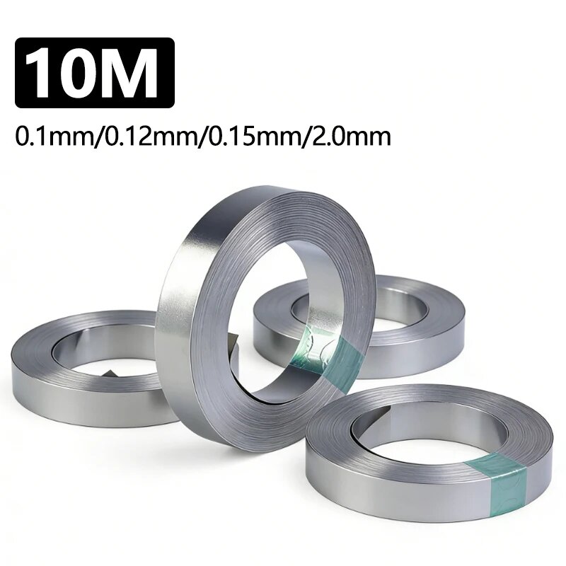 Никелевая лента для сварки аккумуляторов 0,12 мм 0.12x7mmx10M