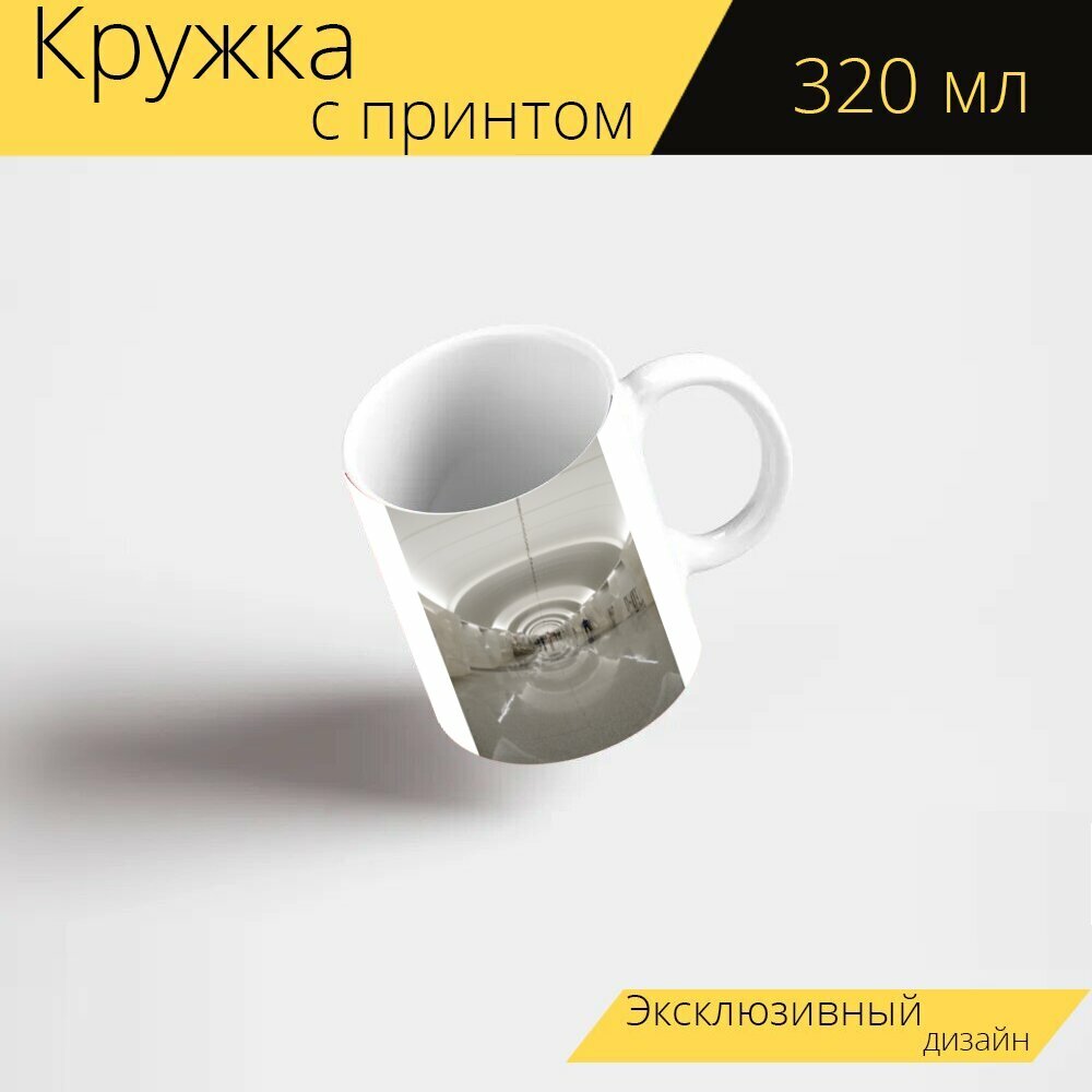 Кружка с рисунком, принтом "Московский метрополитен метро станция метро Москвы метро москвы москва Россия метро метро станция транспорт архитектура" 320 мл.