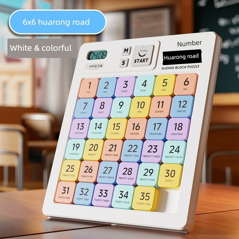 Головоломка с магнитом 6-уровневая цифровая для детей, радужные цвета, обучающая головоломка для 1-3 классов
