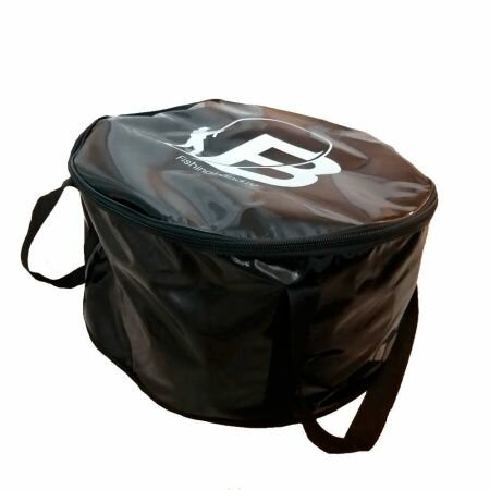 Ведро для замеса прикормки "прорезиненное" с крышкой Fishing Band, размер 400*400*200мм