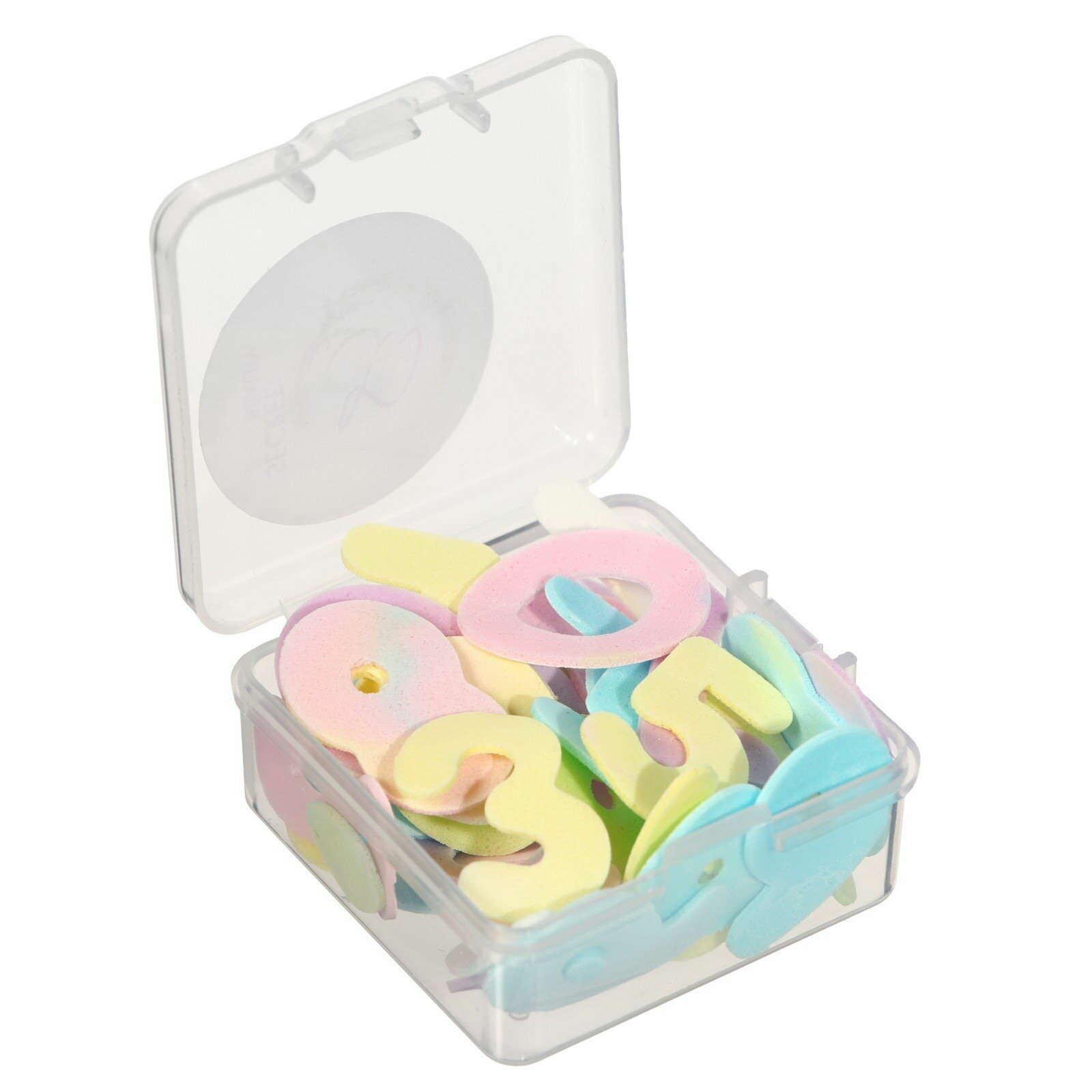 Мыло дорожное в футляре "Цифры", тип: пластинки, цвет: разноцветный, 3 шт.